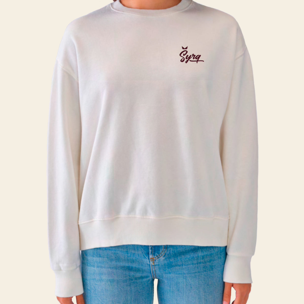 SUDADERA BLANCA SYRQ – SYRQBRAND